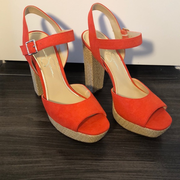 Jessica Simpson | Shoes | Nbw Jessica Simpson Priella Tangerine And ...